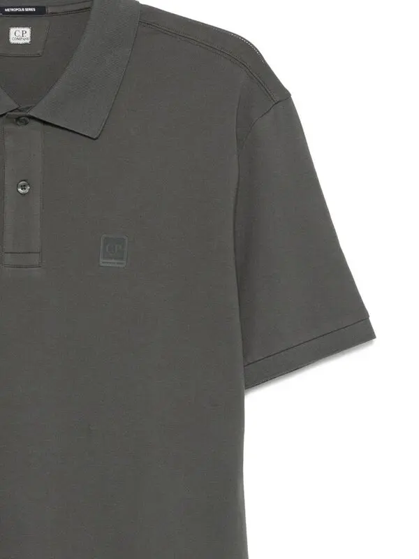 C.P. COMPANY Polo Shirt With Logo - Grey