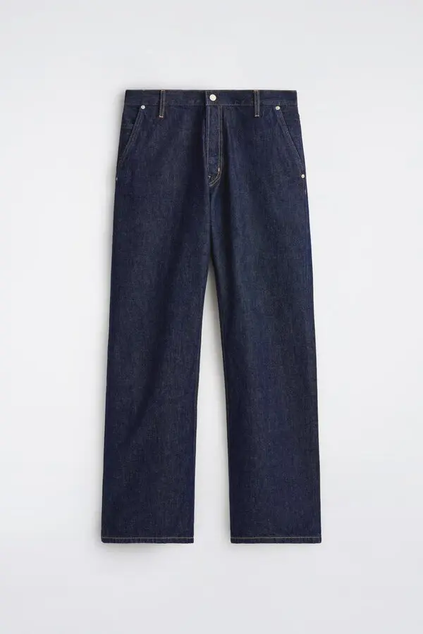 Cos Relaxed-fit Bootcut Jeans In Denim - Indigo