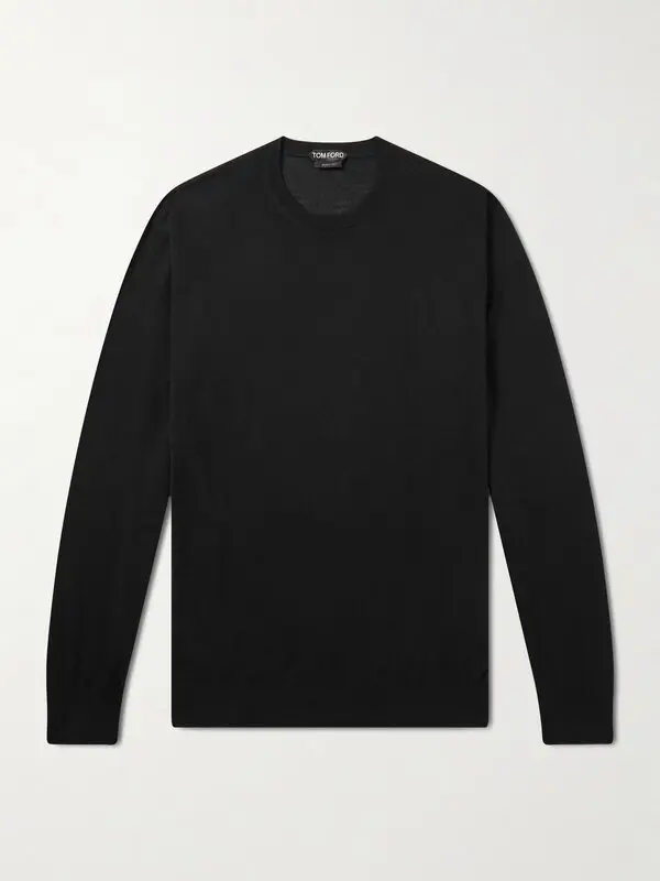 TOM FORD Cashmere Crewneck Sweater - Black