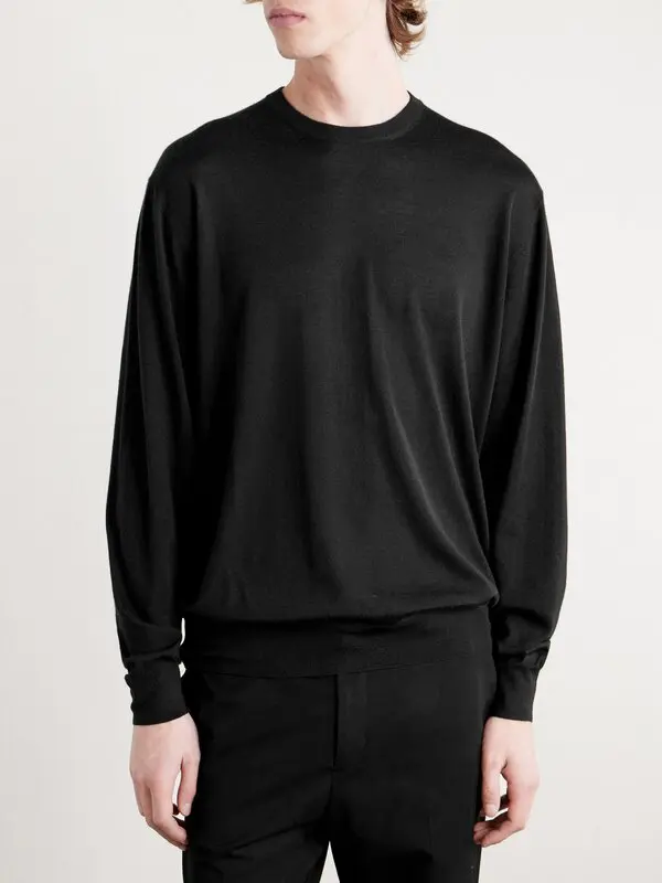 TOM FORD Cashmere Crewneck Sweater - Black