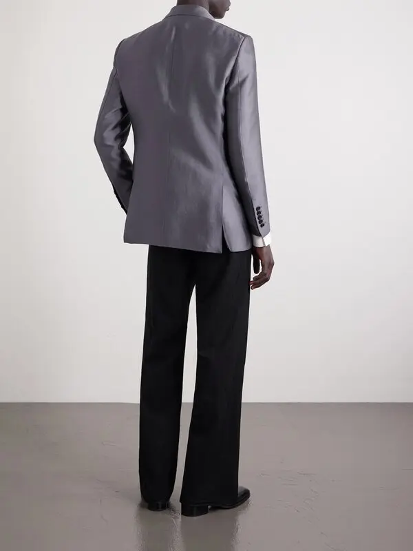 TOM FORD Double-breasted Silk Blazer