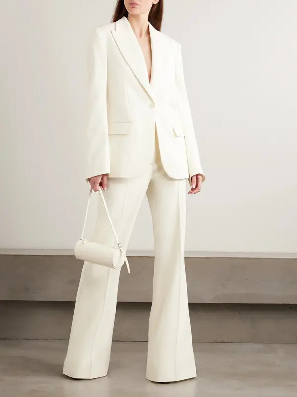 Stella McCartney Wool-twill Flared Pants - Neutrals