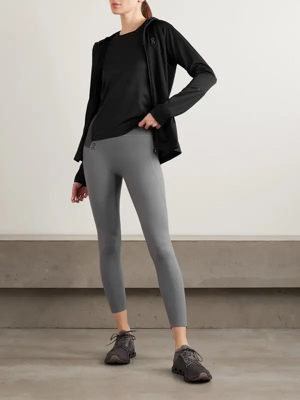On Performance-t Stretch-mesh T-shirt - Black