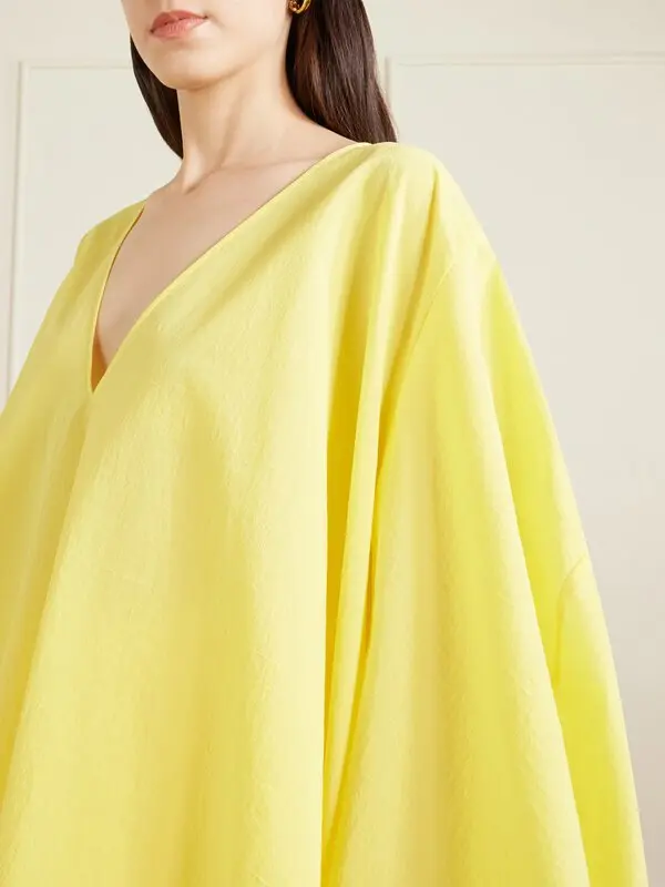Jacquemus Paysan Oversized Mini Dress - Yellow