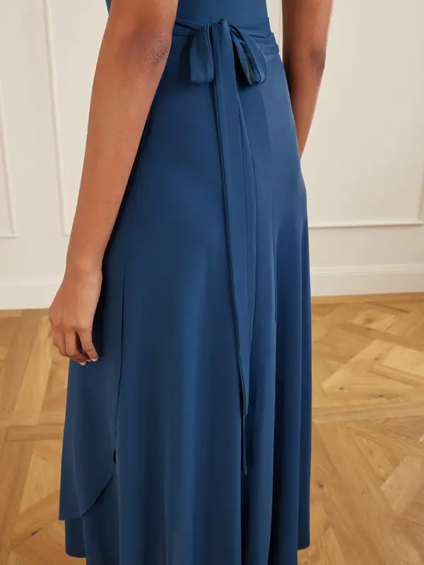 ERES Julieta Stretch-jersey Wrap Midi Skirt - Blue