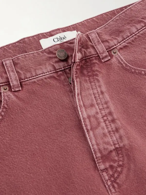 Chloé Organic Mid-rise Tapered Jeans