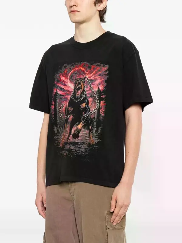 MELT Graphic Print T-shirt - Black