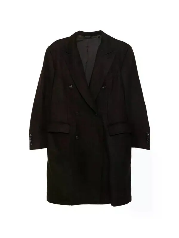 Brioni Spiga Double-breasted Overcoat