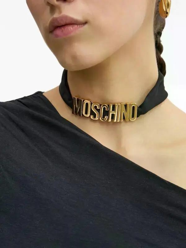 Moschino Lettering-detail Scarf
