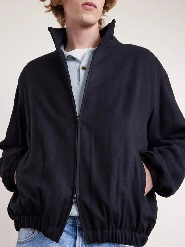 SSSTEIN Silk-blend Flannel Jacket