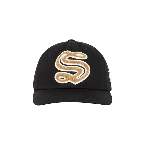 StÜssy Mid Depth Chenille Cap - Black