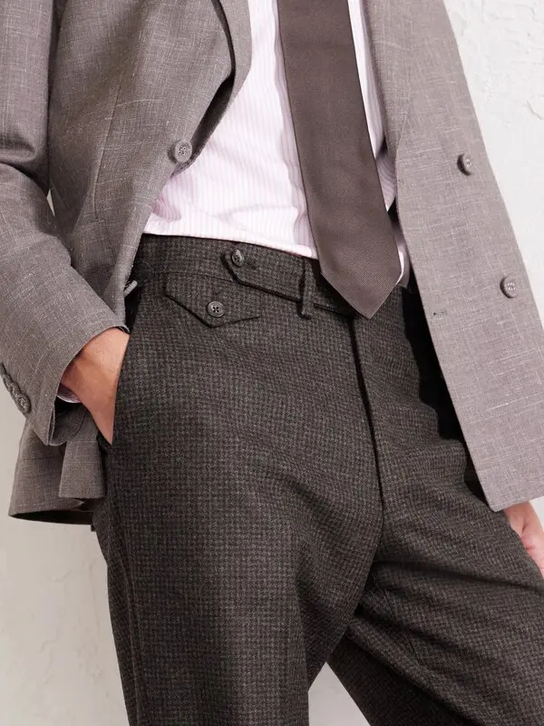 J. MUESER Waverly Straight-leg Virgin Wool Suit Trousers