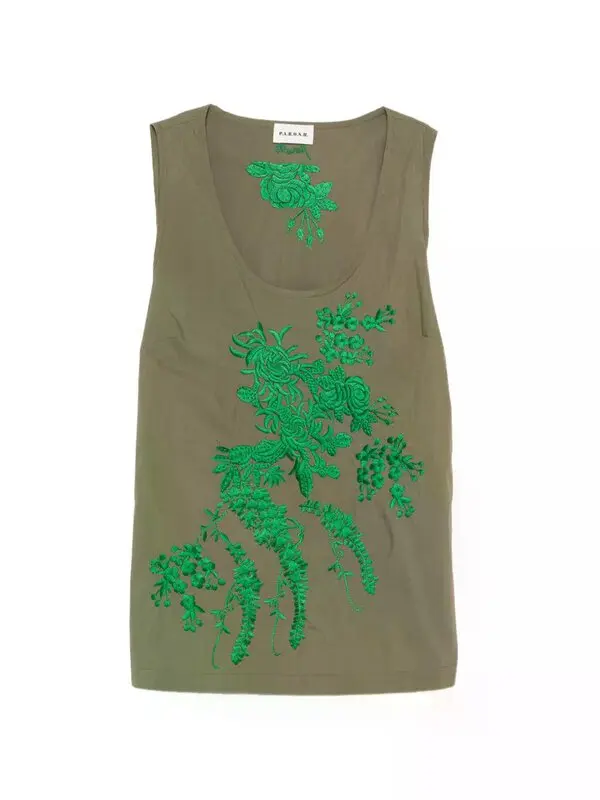 P.a.r.o.s.h Embroidered Top - Green