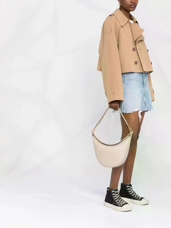 Loewe Luna Curved Shoulder Bag - Neutrals