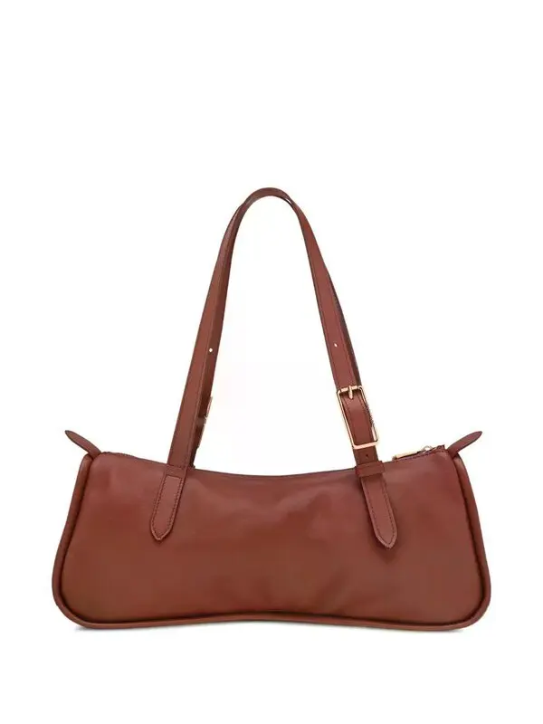 Longchamp Buckle-strap Shoulder Bag - Brown