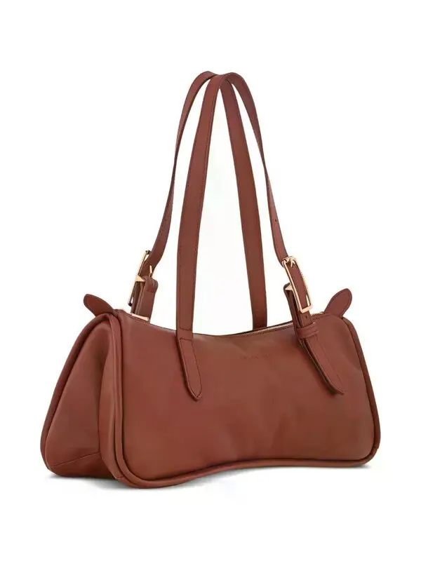 Longchamp Buckle-strap Shoulder Bag - Brown