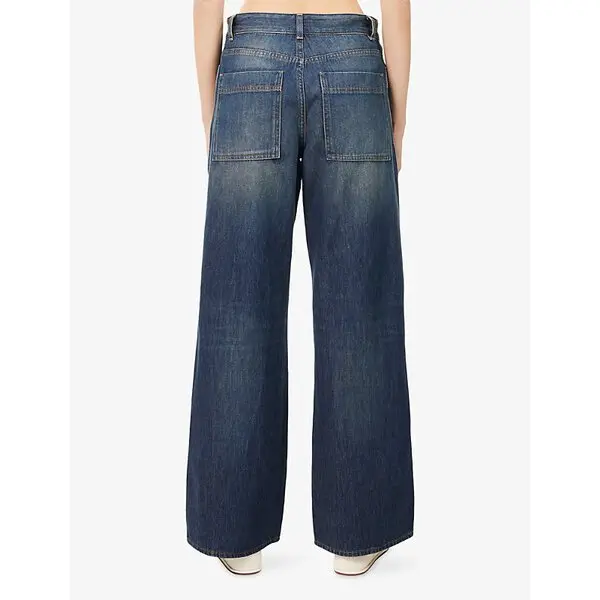ME+EM Patch-pocket Straight-leg Denim Jeans