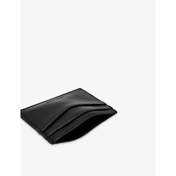ALLSAINTS Delph Embossed Leather Card Holder - Black