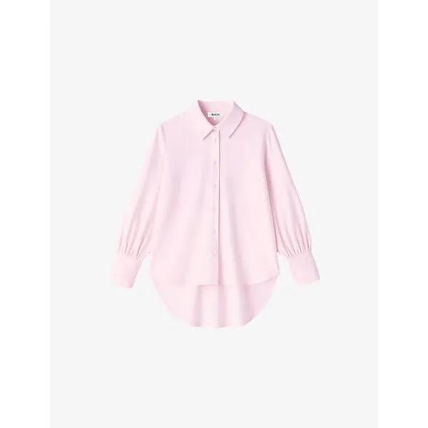 RO&ZO Hi Lo Hem Cotton Shirt - Pink