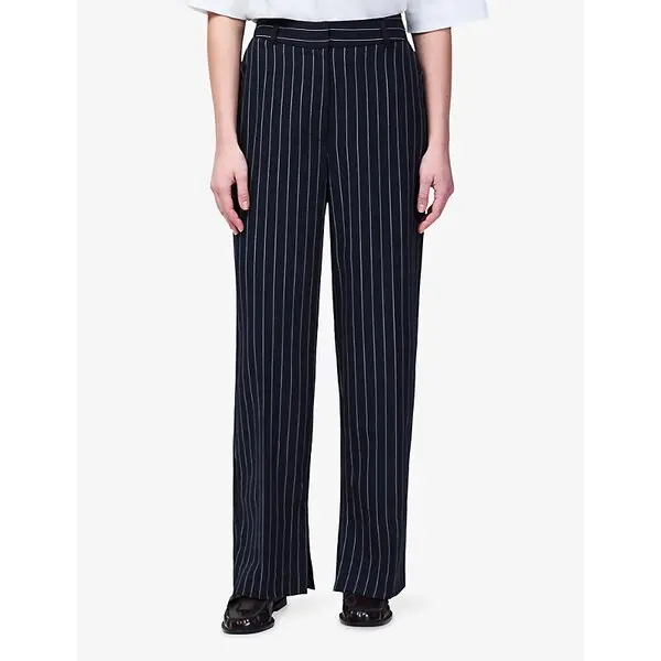 RO&ZO Pinstripe Tailored Woven Trousers