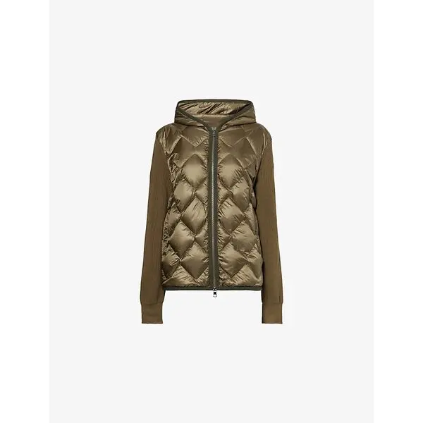 Moncler Tricot Quilted Knit Jacket