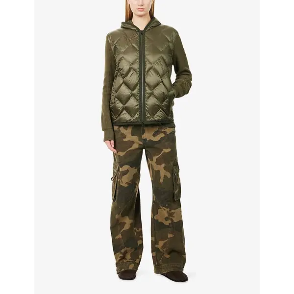 Moncler Tricot Quilted Knit Jacket