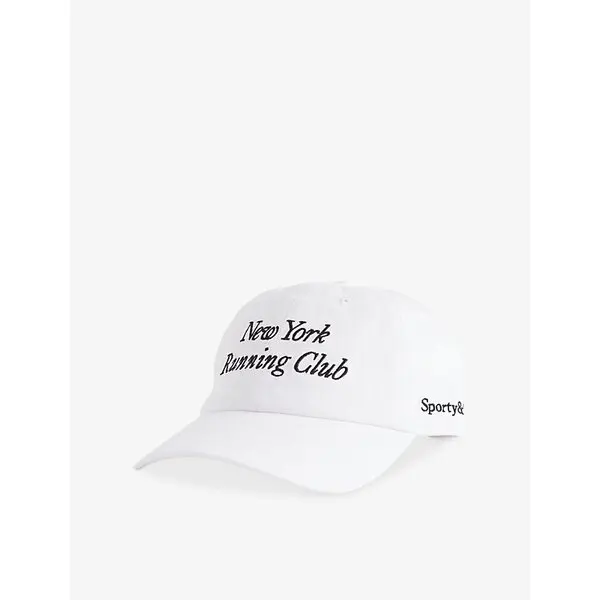 SPORTY & RICH Embroidered Cotton Baseball Cap - White