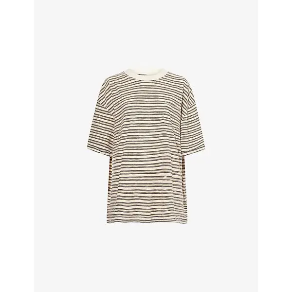 Free People Striped Cotton T-shirt