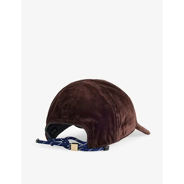 Miu Miu Logo Embroidered Corduroy Cap