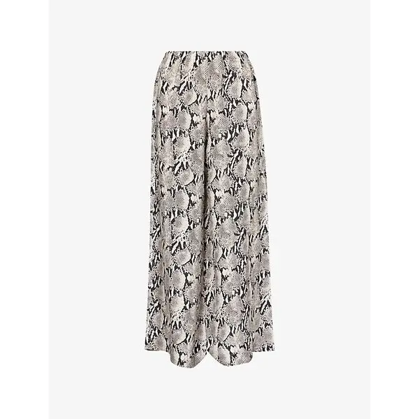 ANINE BING Printed Woven Trousers - Python