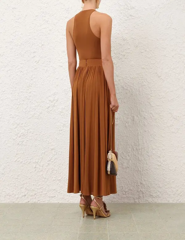 Zimmermann Scoop Bodysuit - Camel