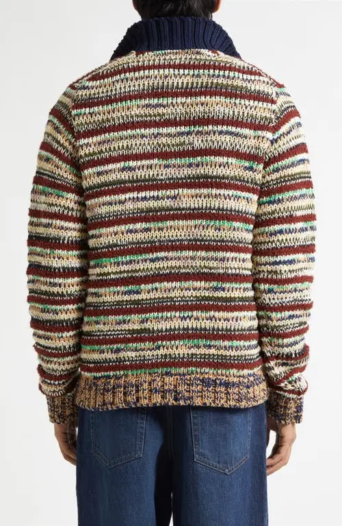 Sacai Mix Knit Polo Sweater