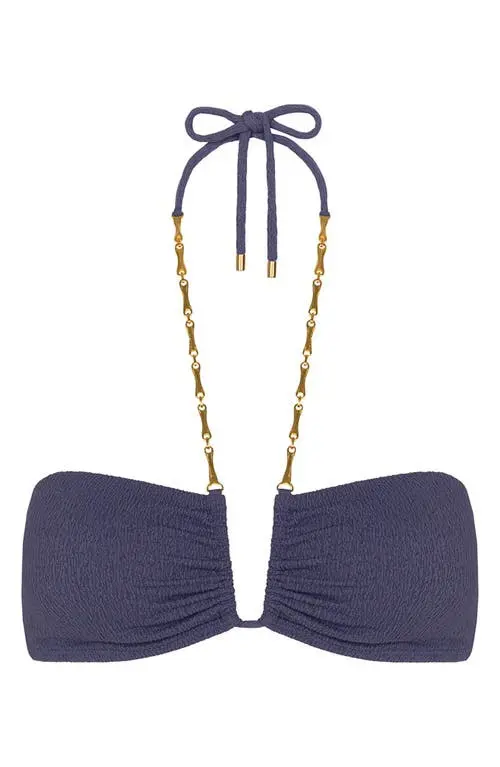 VIX PAULA HERMANNY Bell Carol Bikini Top - Blue