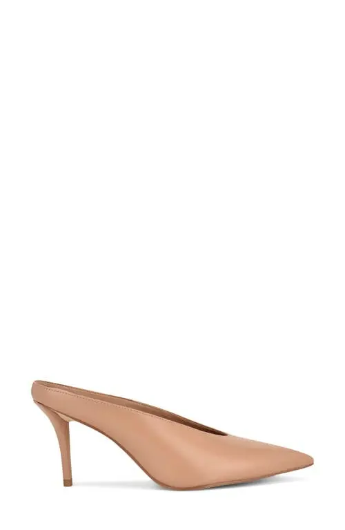 Nine West Pointed Toe Mule - Light Natural