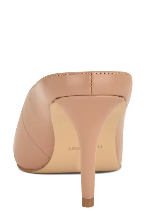 Nine West Pointed Toe Mule - Light Natural