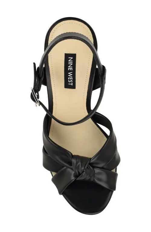 Nine West Windee Ankle Strap Platform Sandal - Black
