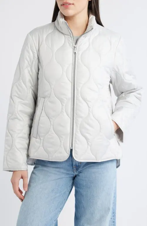 Sam Edelman Quilted Jacket - Pale Grey