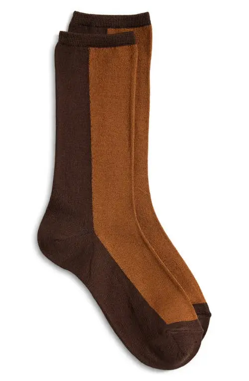 UNDERCOVERISM Colorblock Socks - Brown
