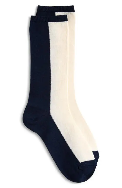 UNDERCOVERISM Colorblock Socks - Navy