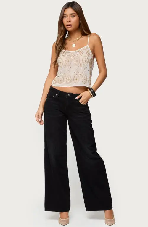 EDIKTED Kaleesy Beaded Camisole