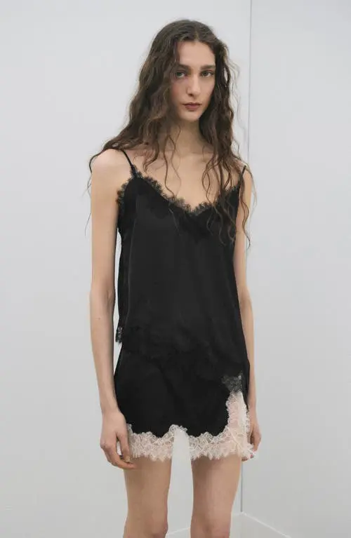Mango Lace Trim Camisole
