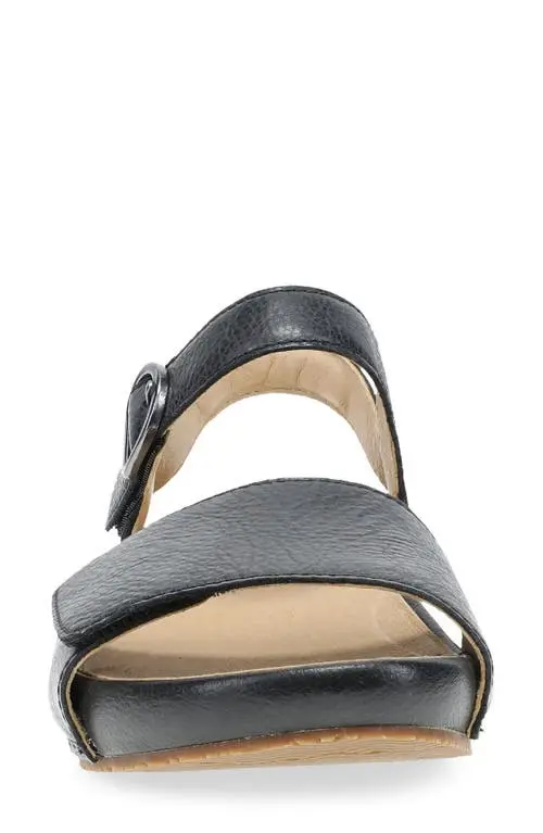 Dansko Tinsley Ankle Strap Slide Sandal - Black