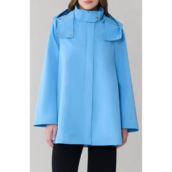 Soia & Kyo Nalani Waterproof Swing Coat - Poolside Blue
