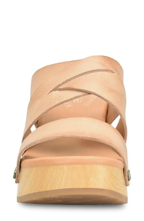 KORK-EASE® Emersen Platform Mule Sandal - Natural Full Grain