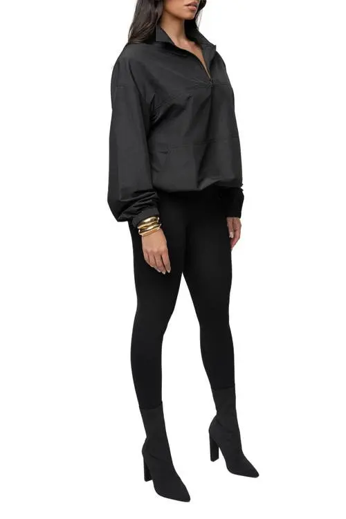 JLUXLABEL Oversized Funnel Jacket - Black