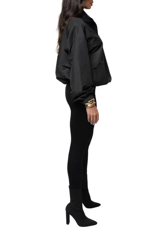 JLUXLABEL Oversized Funnel Jacket - Black