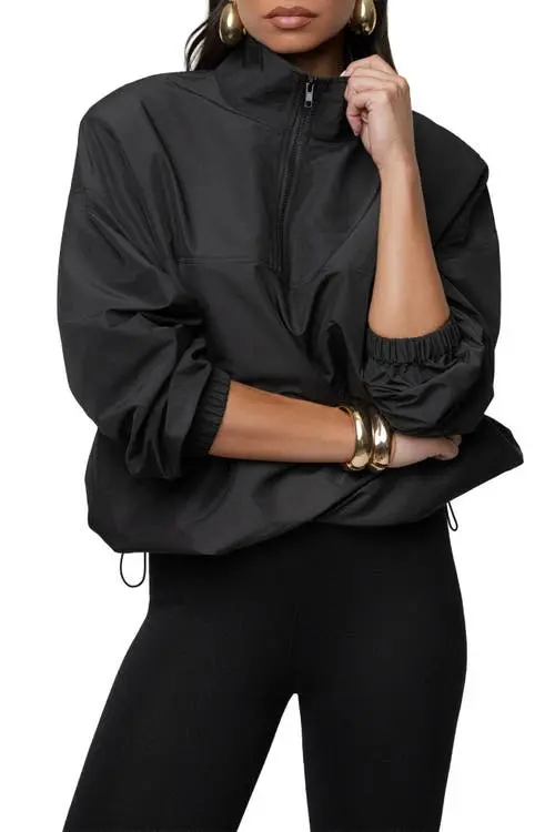 JLUXLABEL Oversized Funnel Jacket - Black