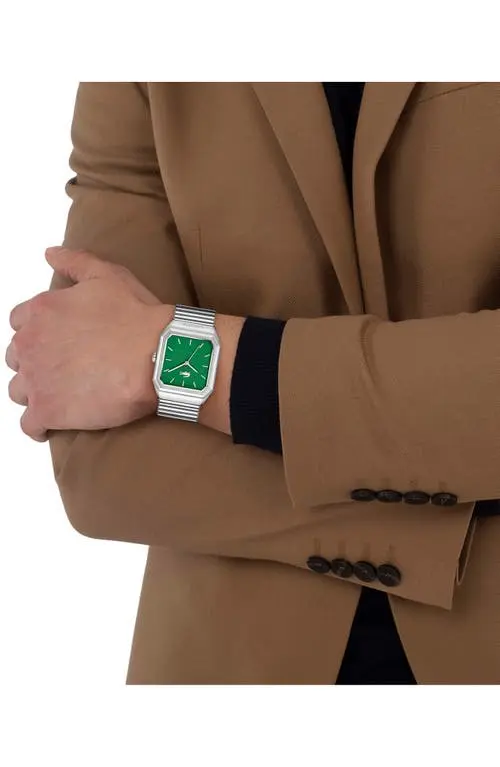 Lacoste Rene Bracelet Watch - Silver/green