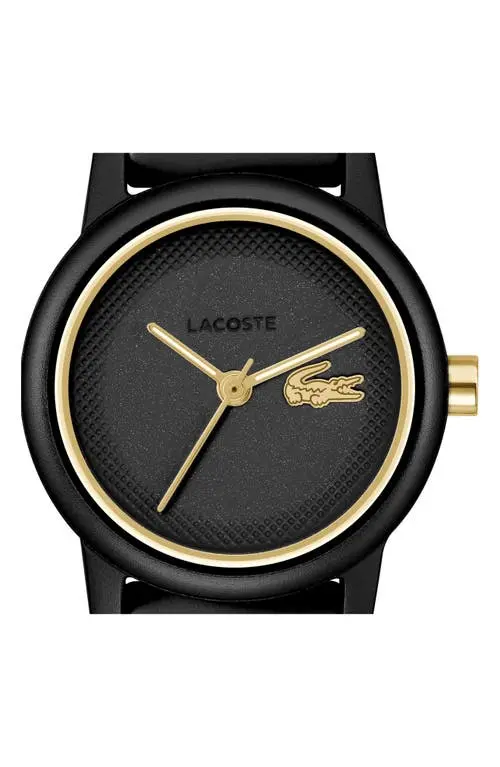 Lacoste L.12.12 Mini Swift Silicone Strap Watch - Black