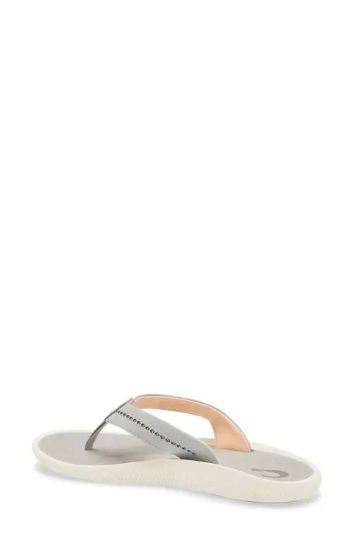 Olukai Ulele Water-resistant Flip-flop - Ash/ash